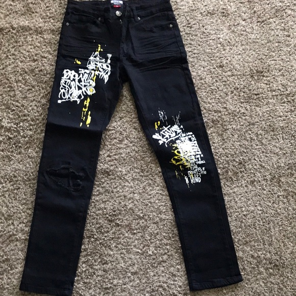 Rock Salt | Jeans | Rock Salt Graffiti Mens Jeans 3 Read | Poshmark